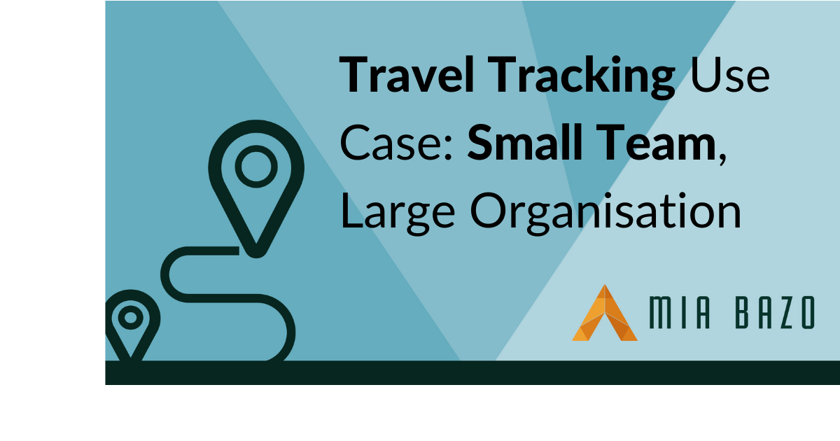 Travel Tracking Use Case: Small Team, Large Organisation | Mia Bazo